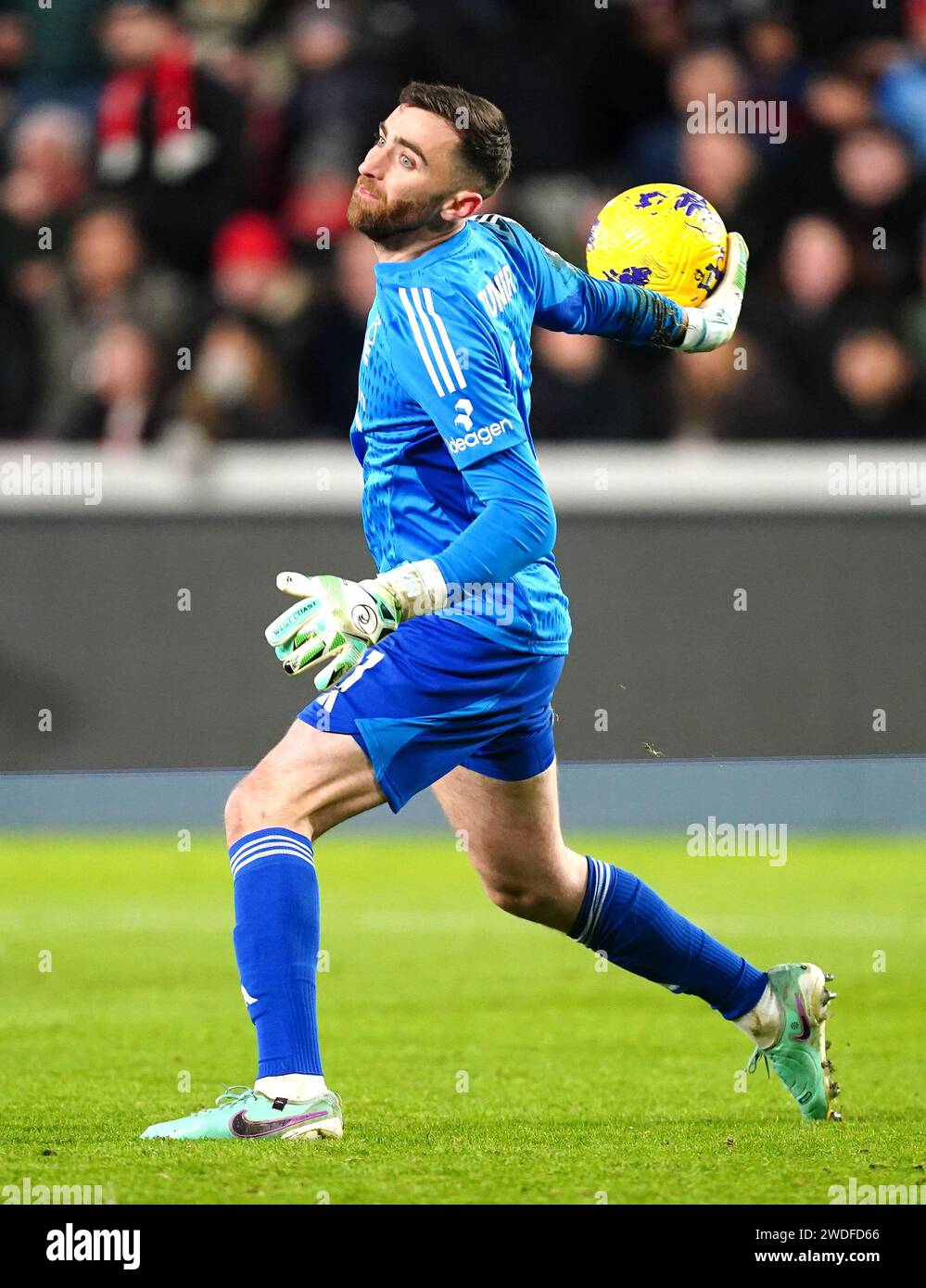 Nottingham Forest goalkeeper Matt Turner during the Premier League ...