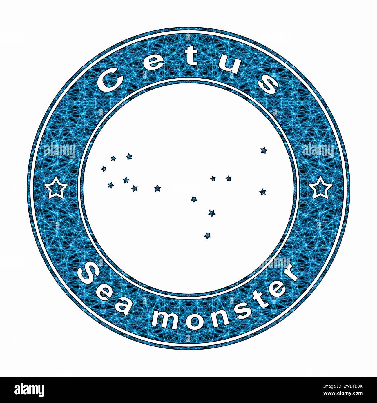 Constellation of cetus the whale Cut Out Stock Images & Pictures - Alamy