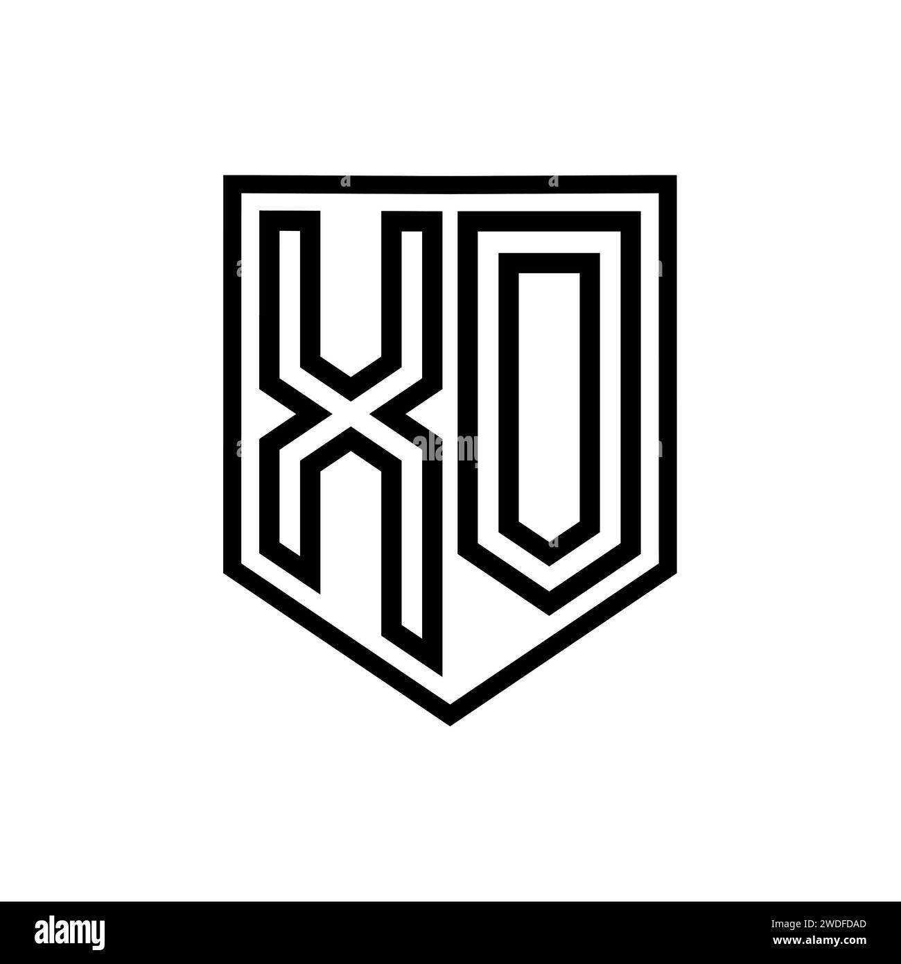 Xo logo design hi-res stock photography and images - Alamy