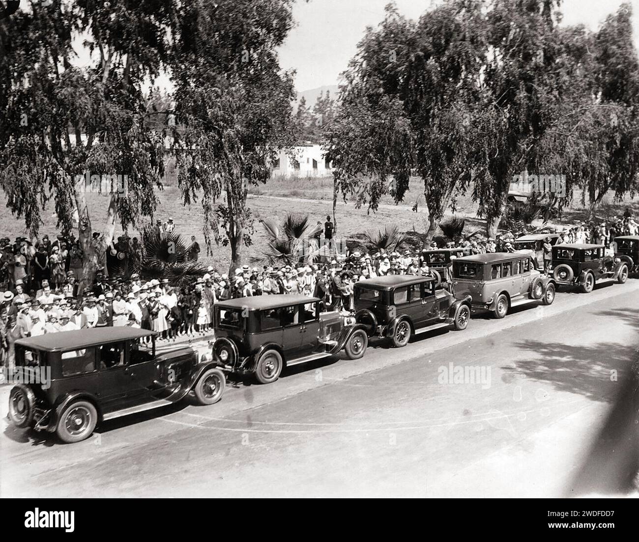 Rudolph Valention's funeral procession - the famous actor died at 31 in ...