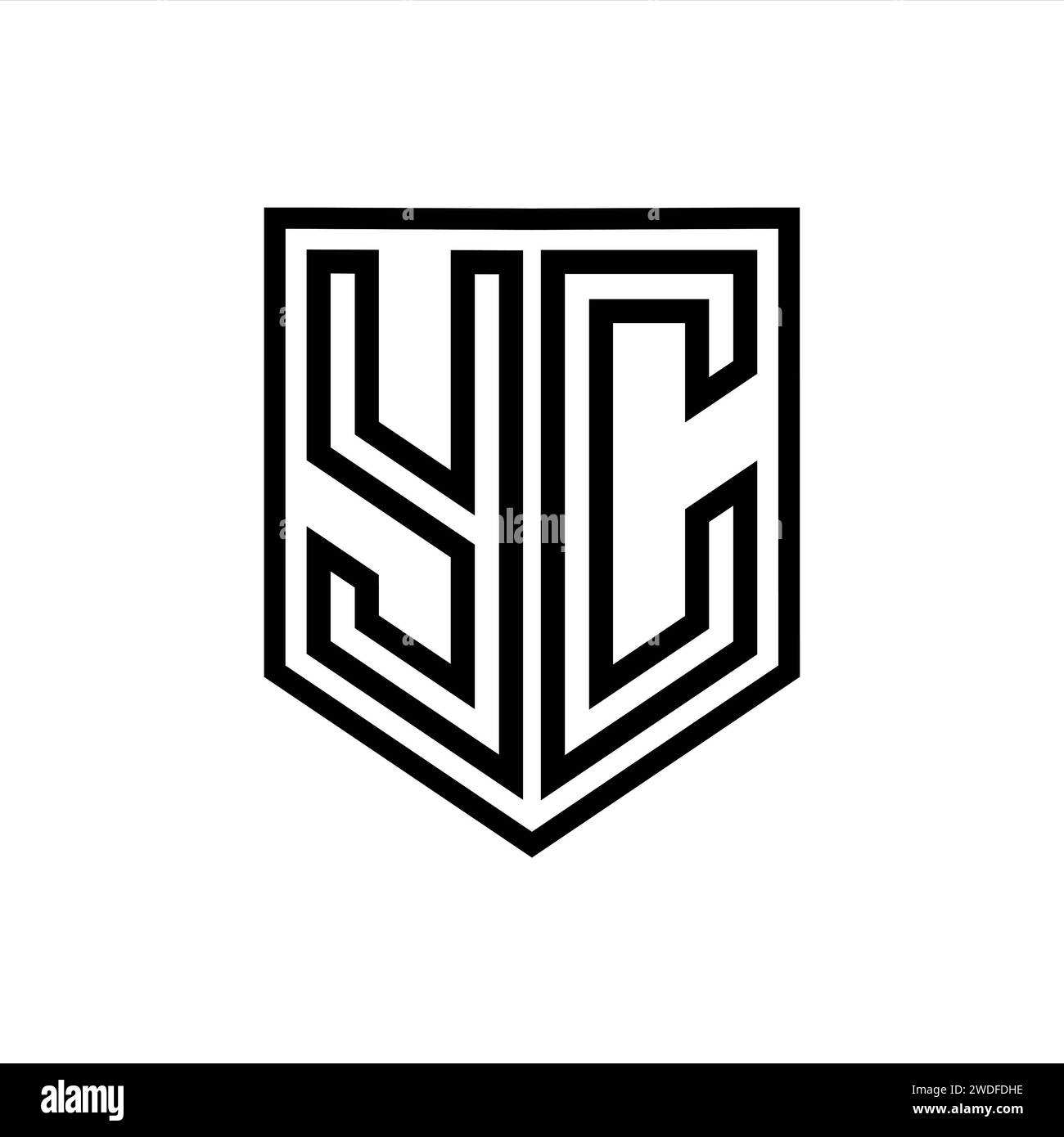 Letter yc logo hi-res stock photography and images - Alamy
