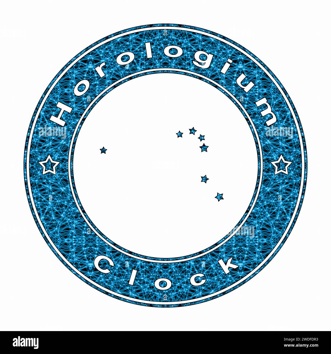 Horologium Star Constellation, Cluster of Stars, Clock Constellation, Pendulum Clock Stock Photo ...
