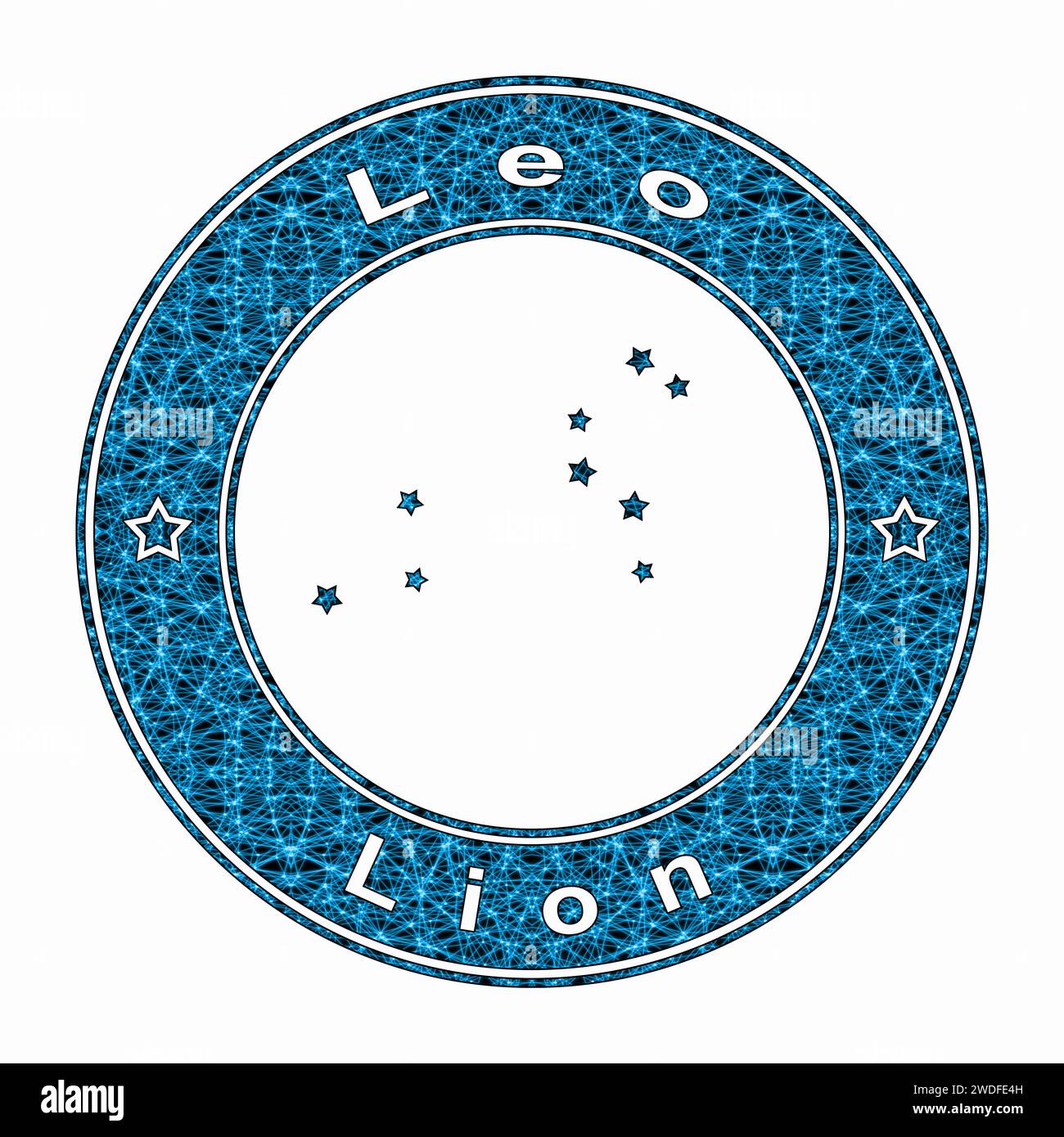 Leo Star Constellation, Cluster of Stars, Lion Constellation Stock ...