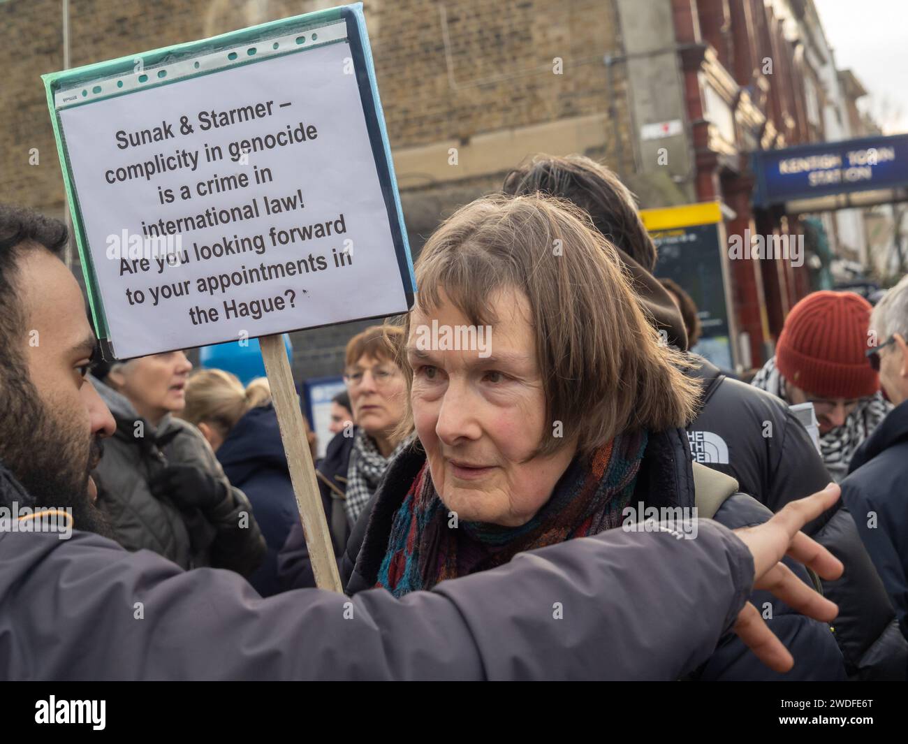 London, UK. 20 Jan 2024. 'Sunak & Starmer - complicity in genocide ...