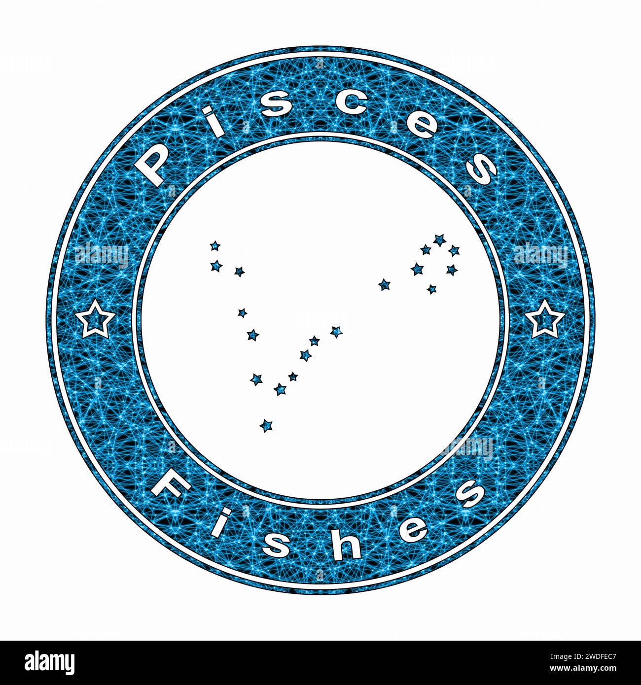 Pisces Star Constellation, Cluster of Stars, Fishes Constellation Stock ...