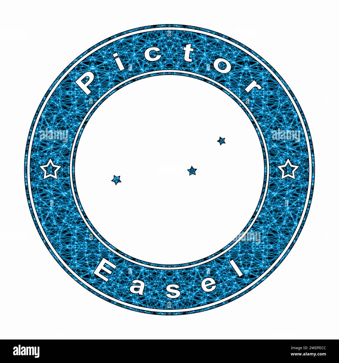 Pictor Star Constellation, Cluster of Stars, Easel Constellation Stock ...