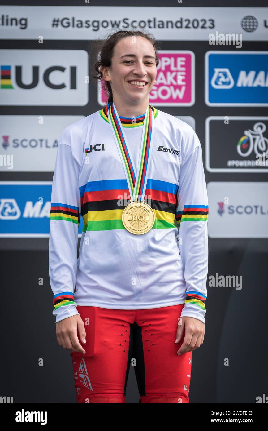 Tessa MARTINEZ, gold medallist in Under 23 Women, at the 2023 UCI BMX ...