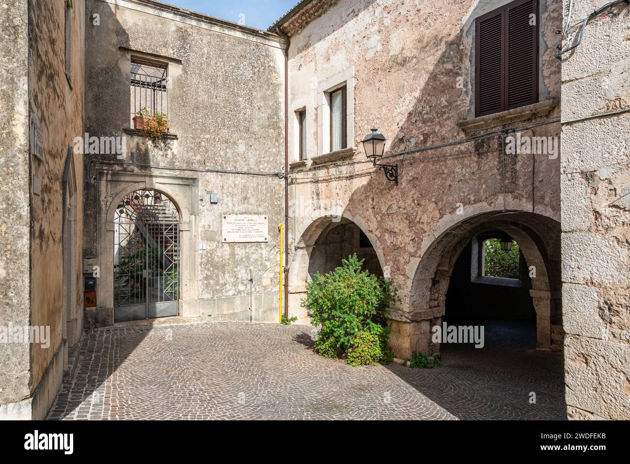 The picturesque village of Fornelli, on a sunny summer afternoon, in ...