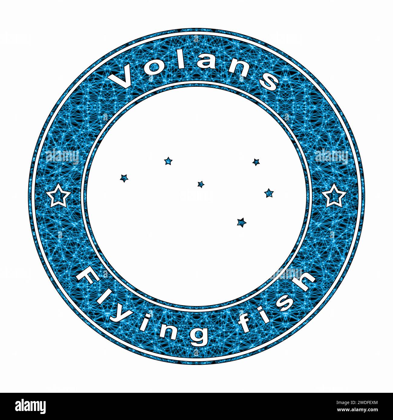 Volans Star Constellation, Cluster of Stars, Flying Fish Stock Photo ...