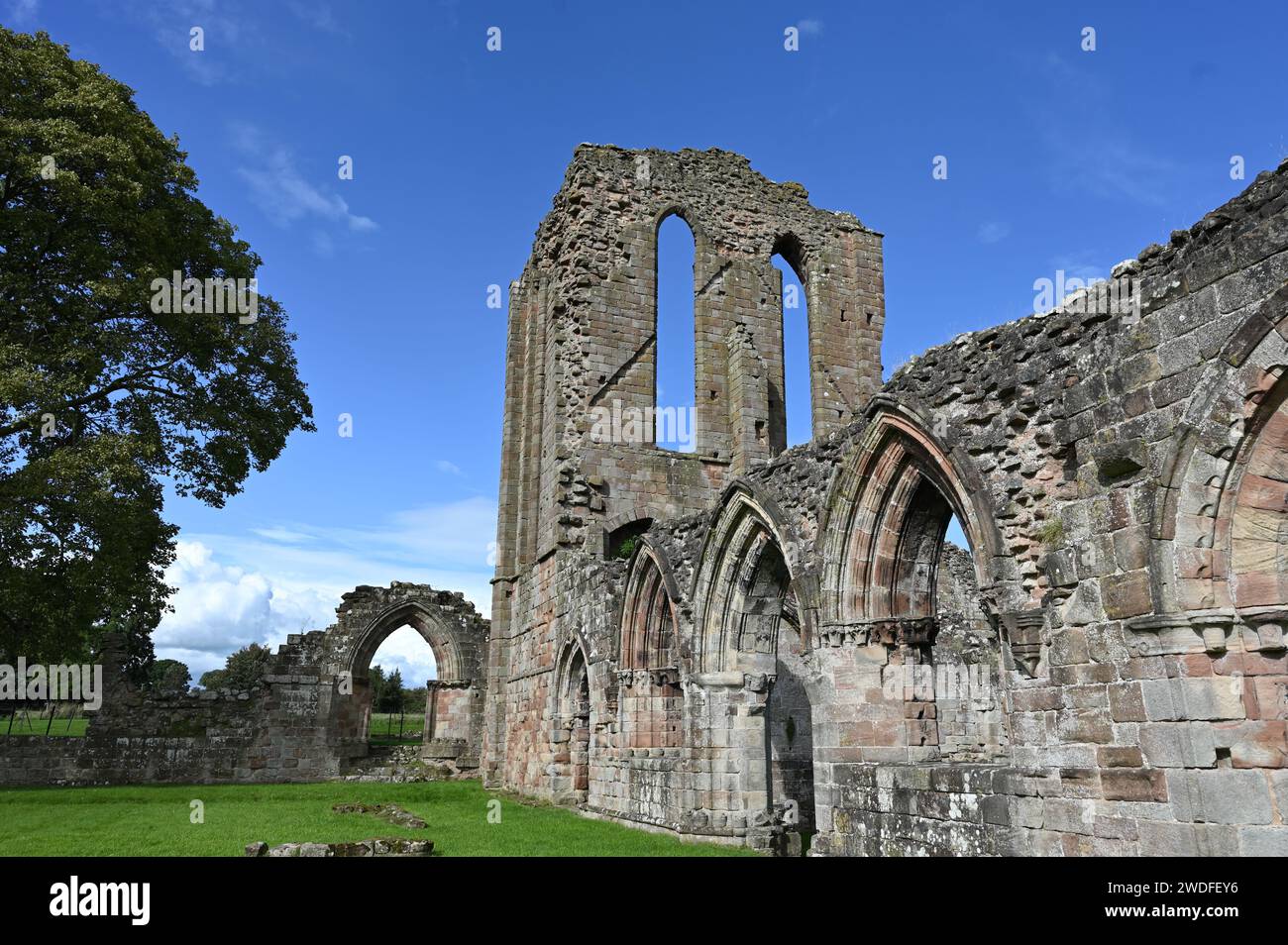 Ruins of 12th century Cistercian Croxden Abbey in Staffordshire England ...