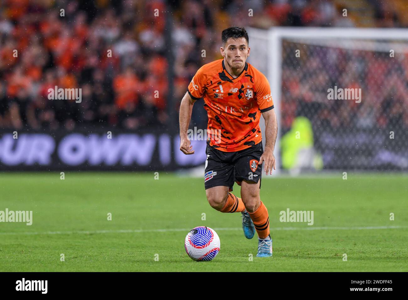Joe Caletti at round 13 of the A-League mens football, Brisbane Roar vs ...