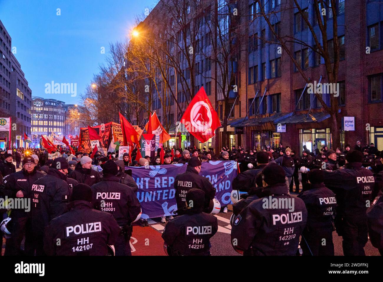 Hamburg, Germany. 20th Jan, 2024. Participants in the "Community ...
