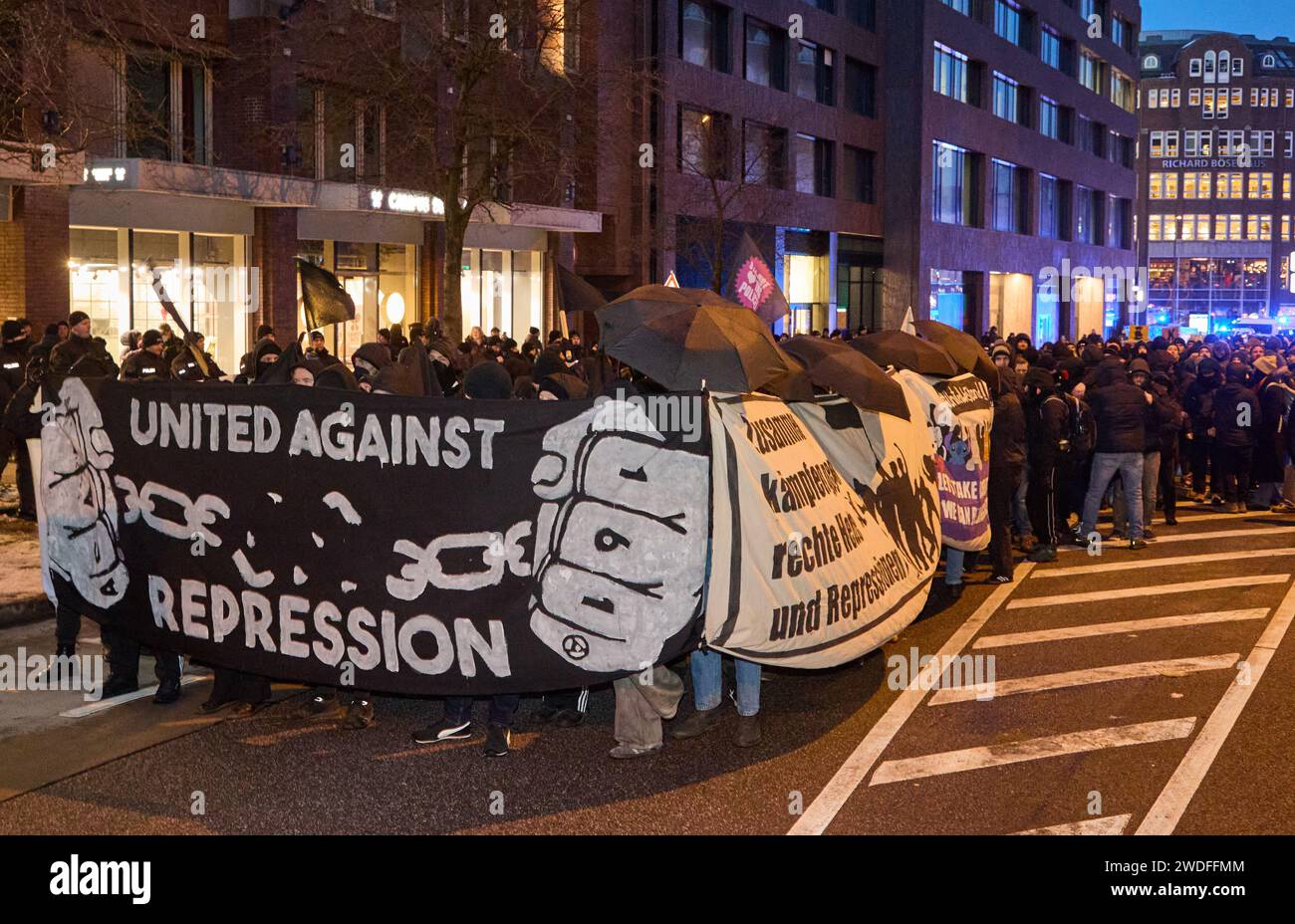 Hamburg, Germany. 20th Jan, 2024. Participants in the "Community ...