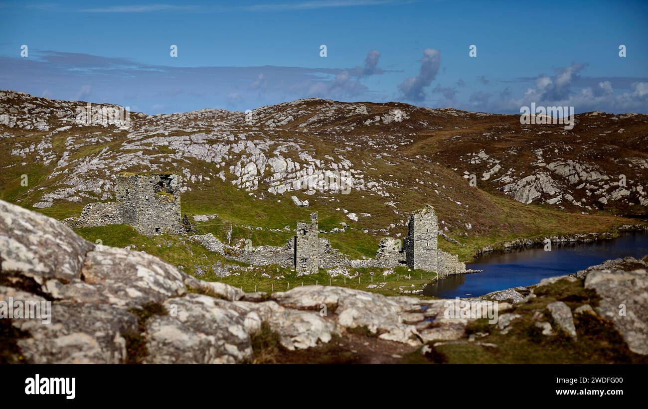 Dunlough Castle, medieval architecture, County Cork Stock Photo - Alamy