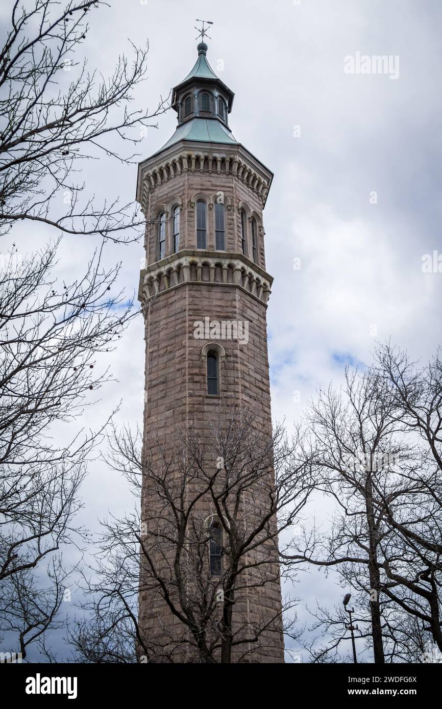 Highbridge Water Tower, Highbridge Park, Manhattan, New York Stock ...