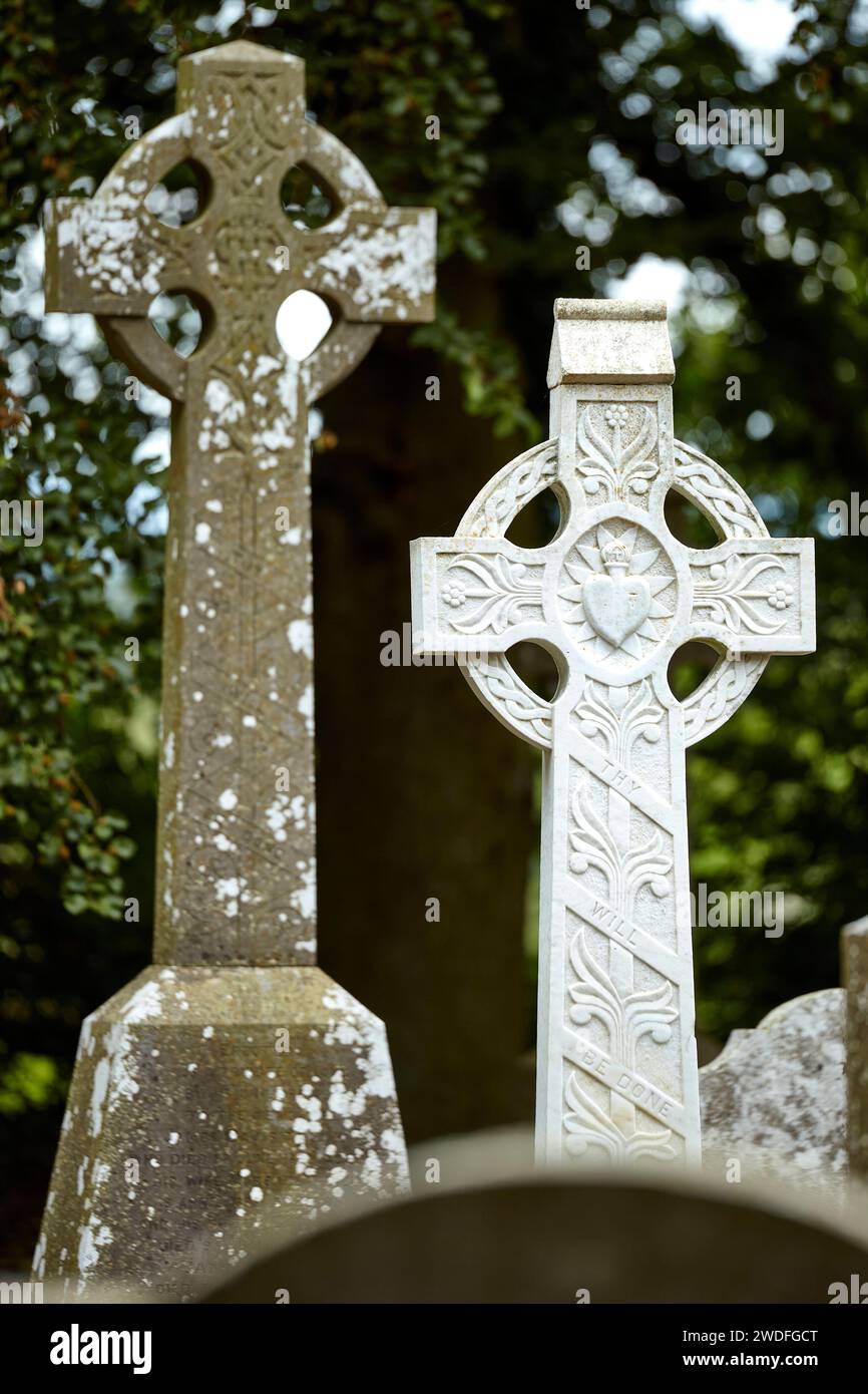 Kilkieran Celtic Crosses Kilkenny, Ireland Stock Photo - Alamy