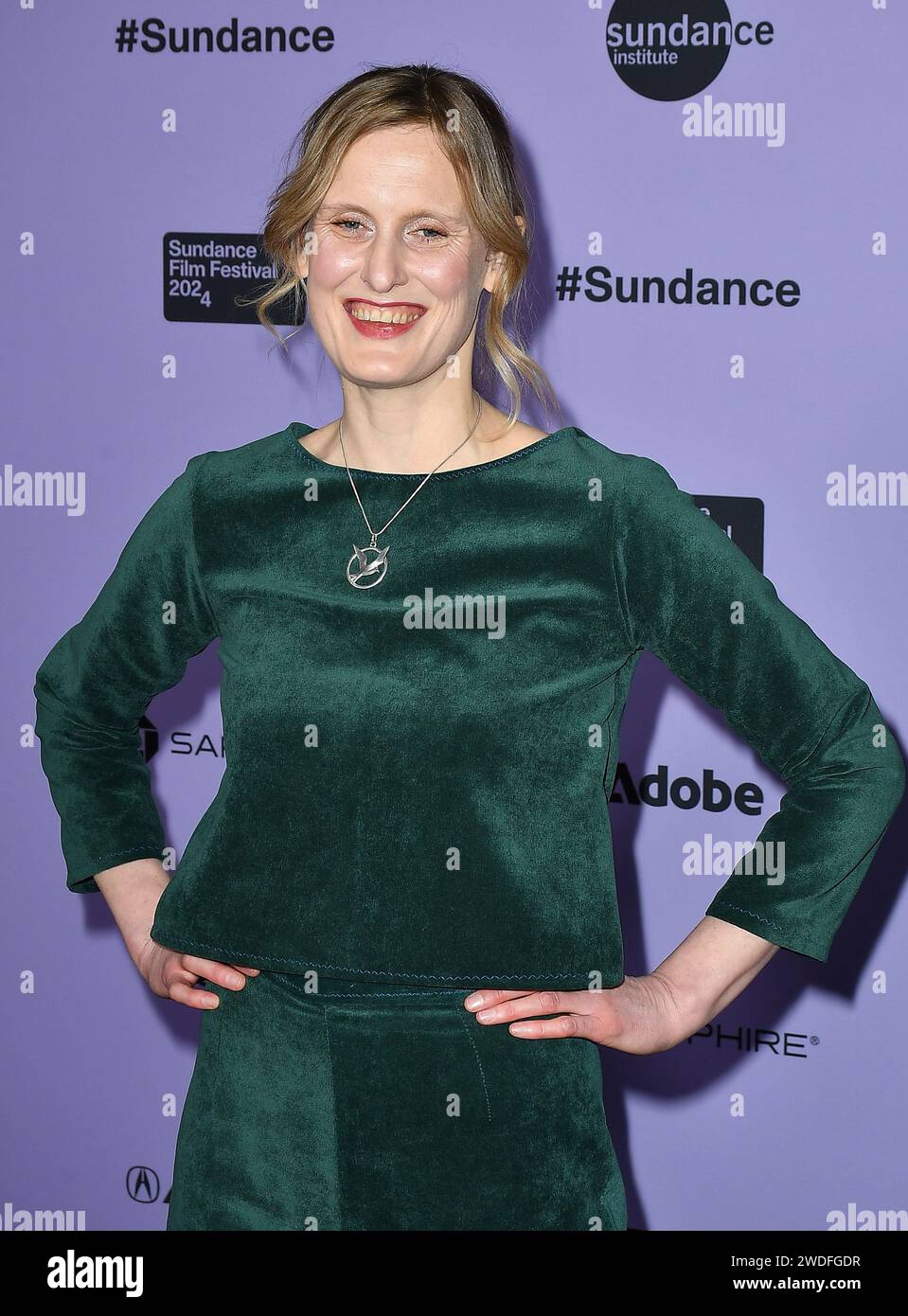 Amy Liptrot attends "The Outrun" Premiere during the 2024 Sundance Film ...