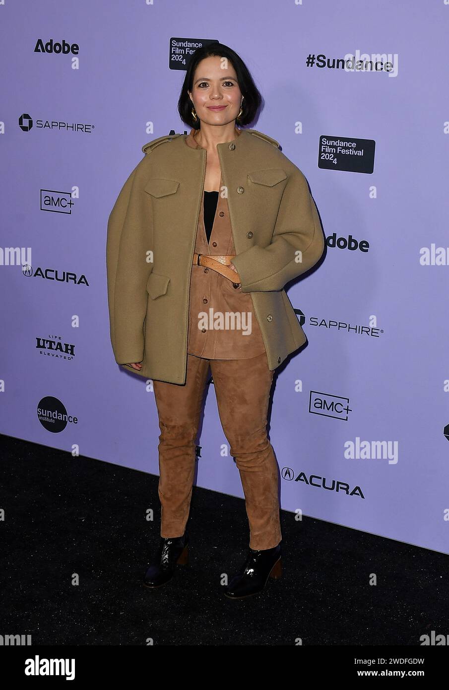 Sarah Brocklehurst attends "The Outrun" Premiere during the 2024 ...