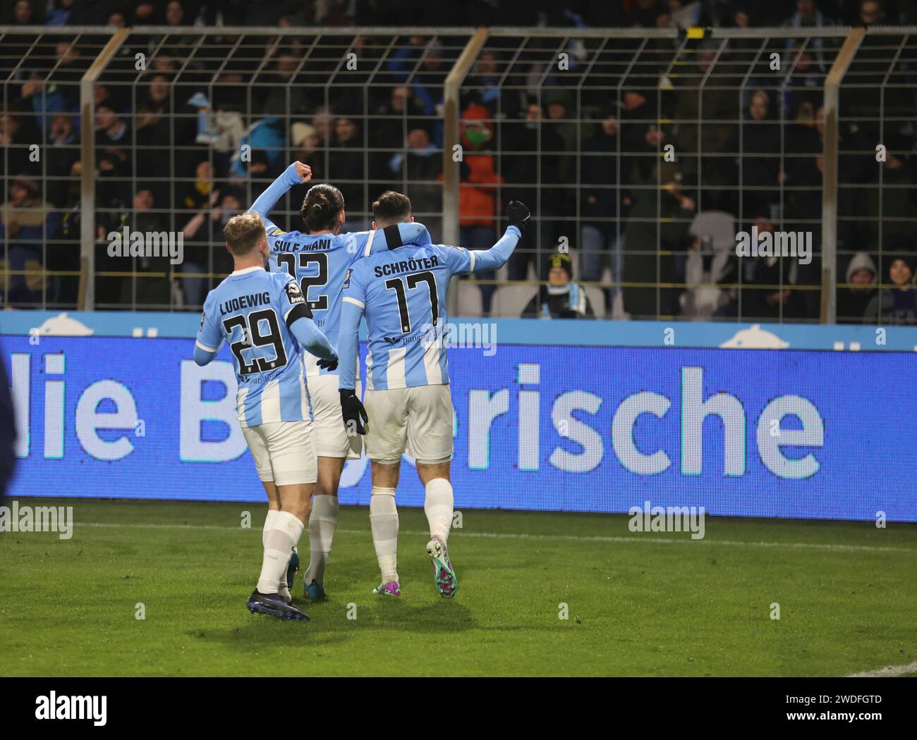 München, Deutschland 20. Januar 2024: Fussball, Herren, 3.Liga, Saison 2023/2024, TSV 1860 ...