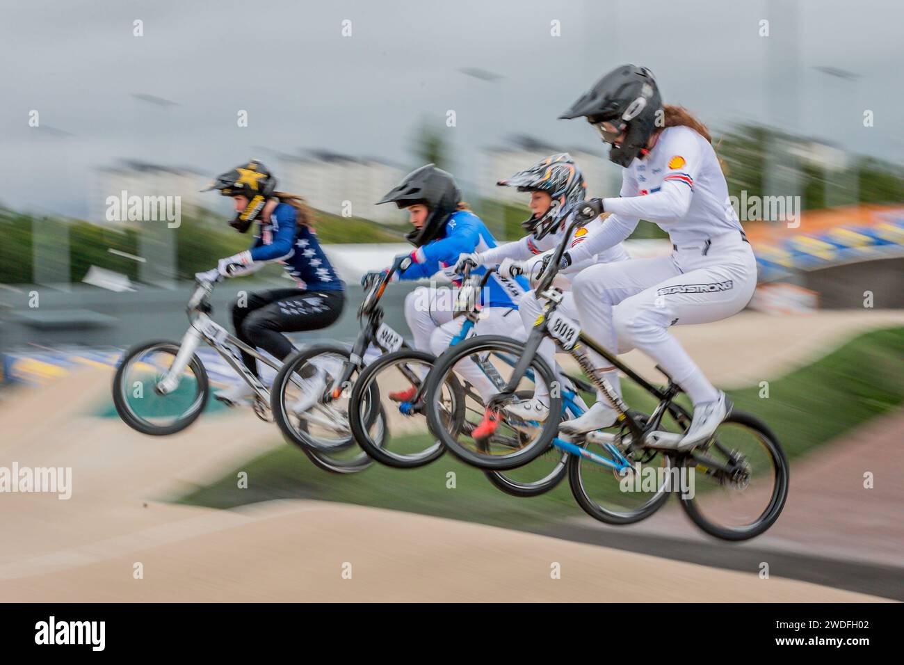 Betsy BAX (GB), Junior Women, at the 2023 UCI BMX Racing World ...