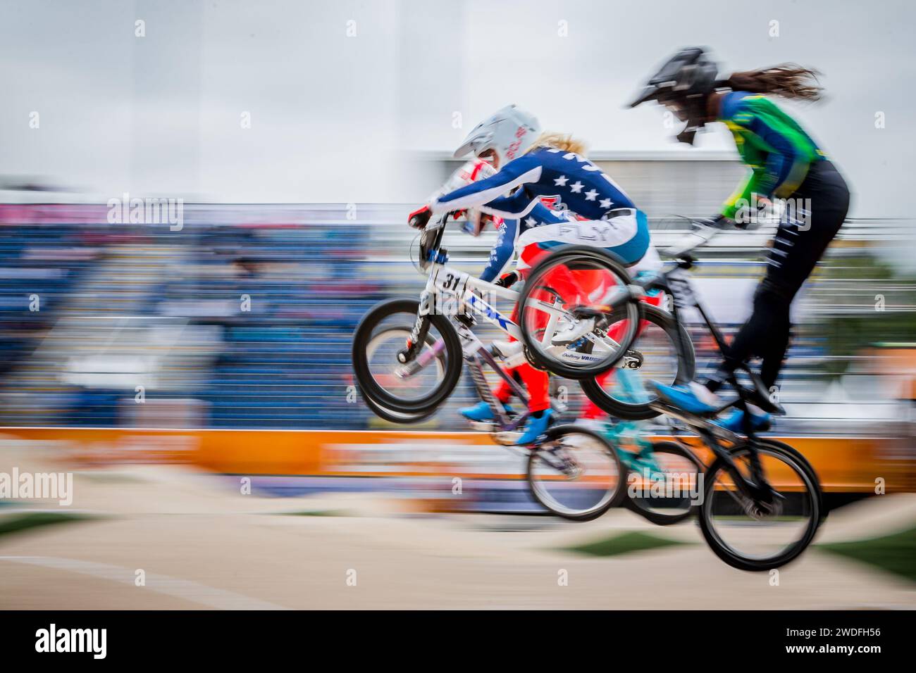 Daleny VAUGHN (USA) Elite Women, at the 2023 UCI BMX Racing World ...