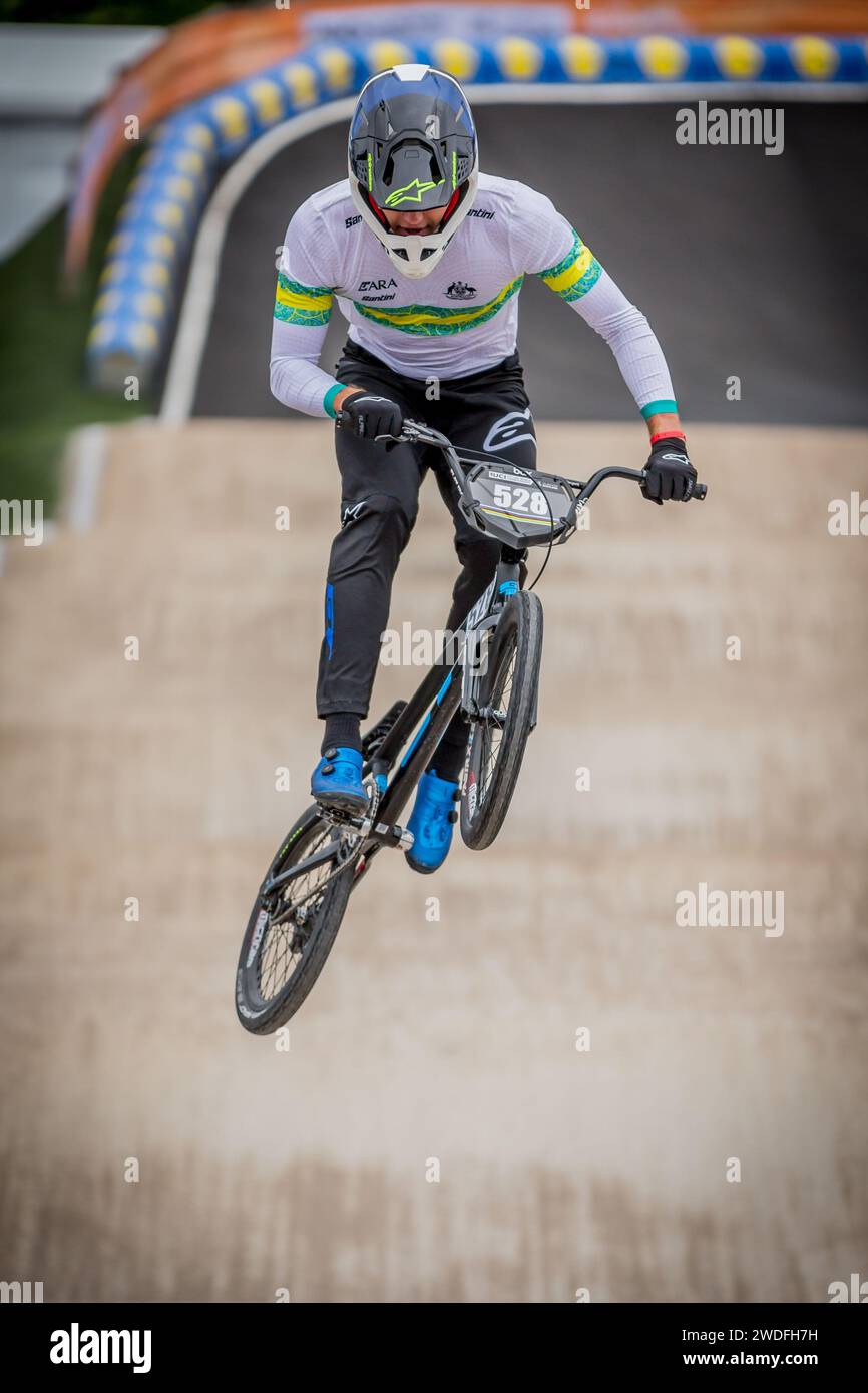 Oliver MORAN (Australia) Under 23 Men, at the 2023 UCI BMX Racing World ...