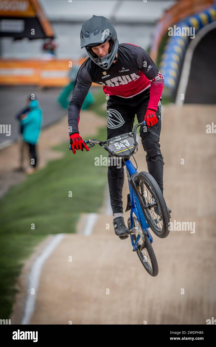Emils Martins TREIMANIS (Latvia) Under 23 Men, at the 2023 UCI BMX ...