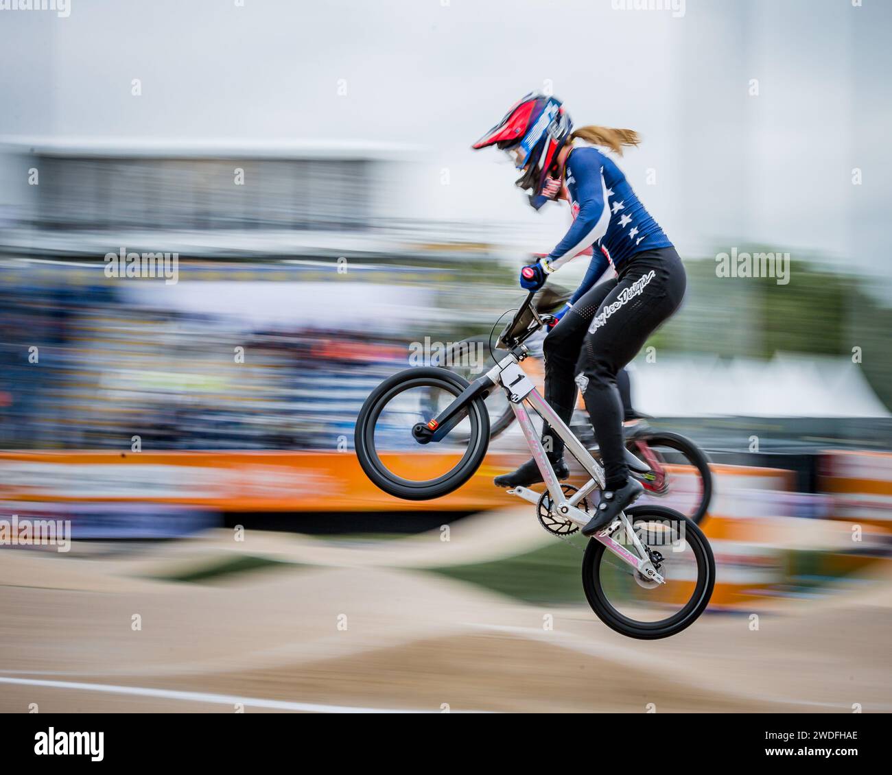 Felicia STANCIL (USA) Elite Women, at the 2023 UCI BMX Racing World ...