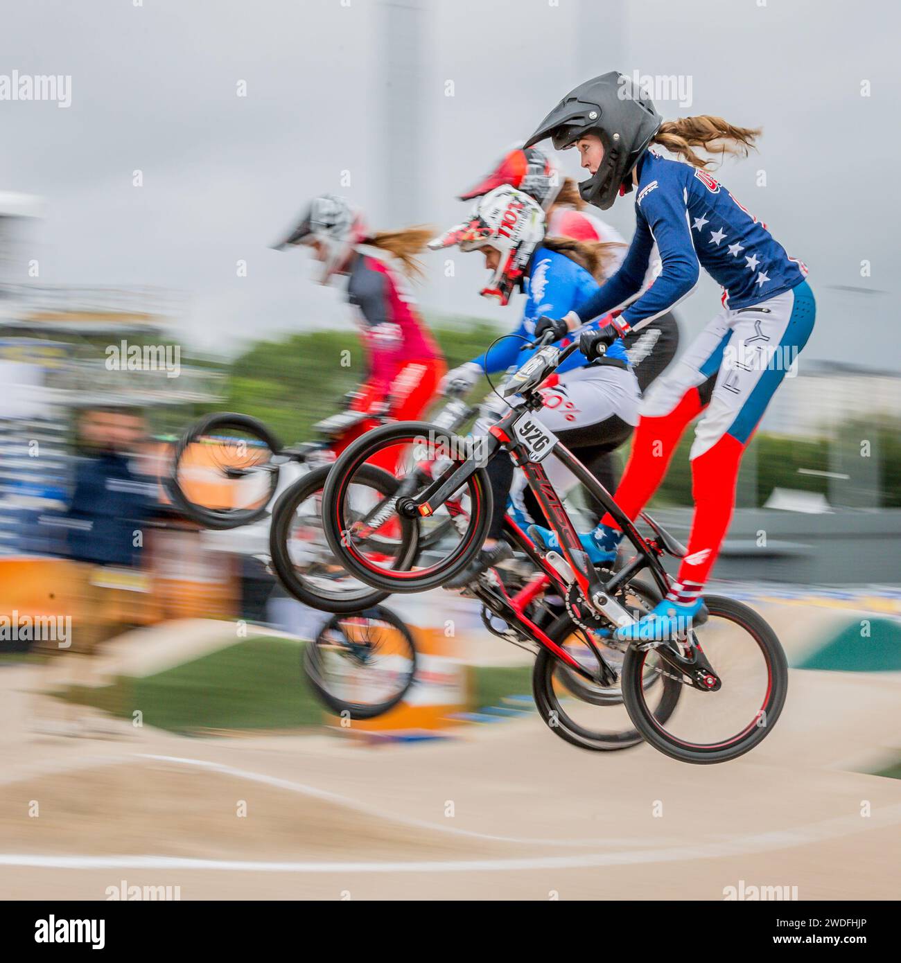 Keiley SHEA (USA), Junior Women BMX Racer, at the 2023 UCI BMX Racing ...
