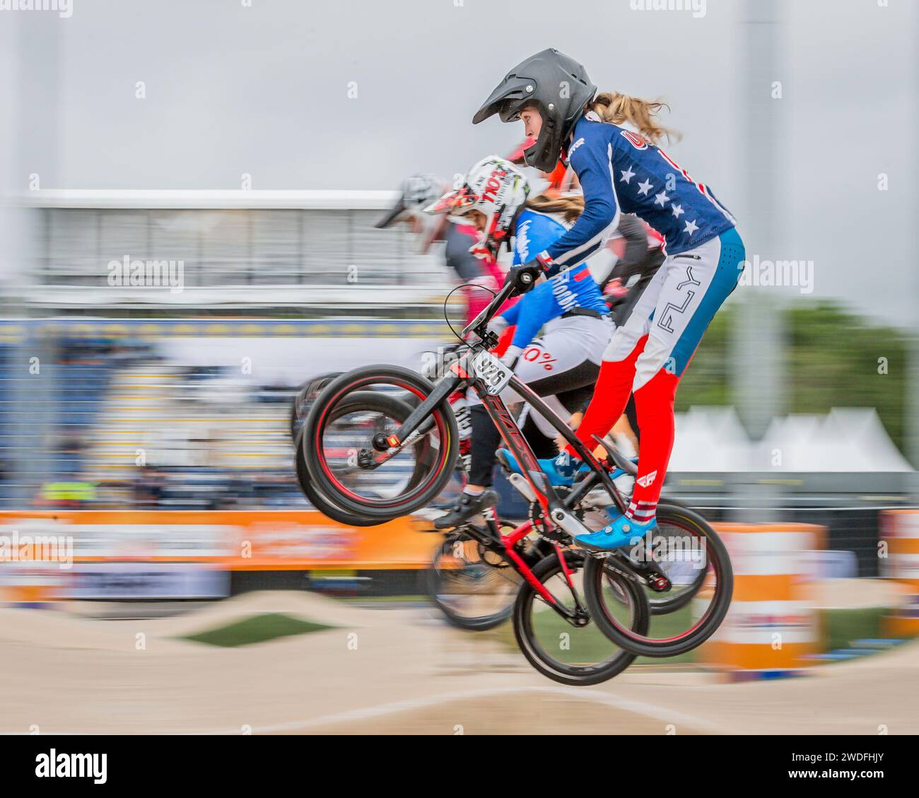 Keiley SHEA (USA), Junior Women BMX Racer, at the 2023 UCI BMX Racing ...