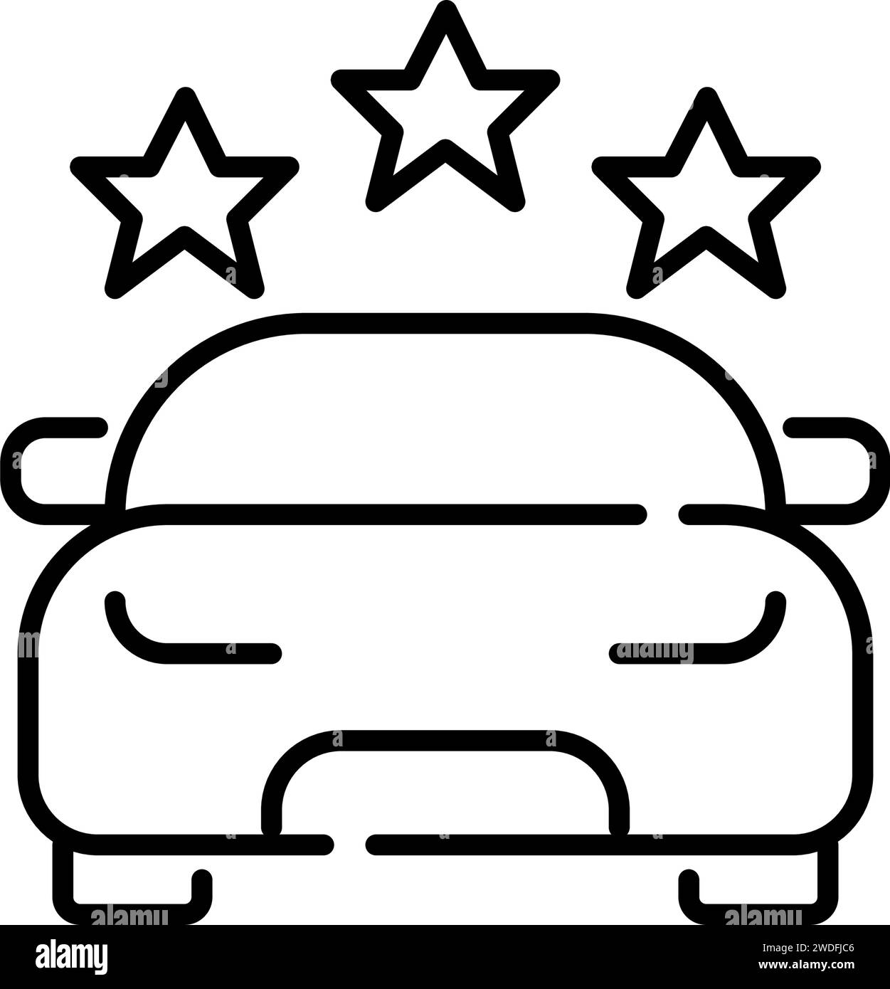 Good rating premium car rental service. Pixel perfect icon Stock Vector ...