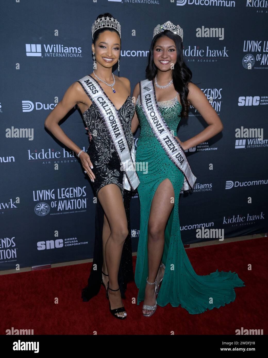 January 19, 2024, Beverly Hills, California, USA: Tianna Clark and ...