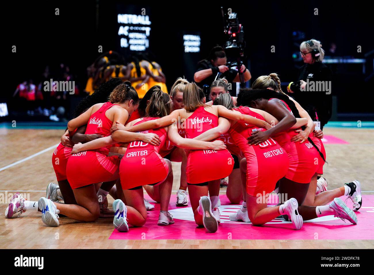 Vitality Roses during the Vitality Netball Nations Cup match at the OVO ...