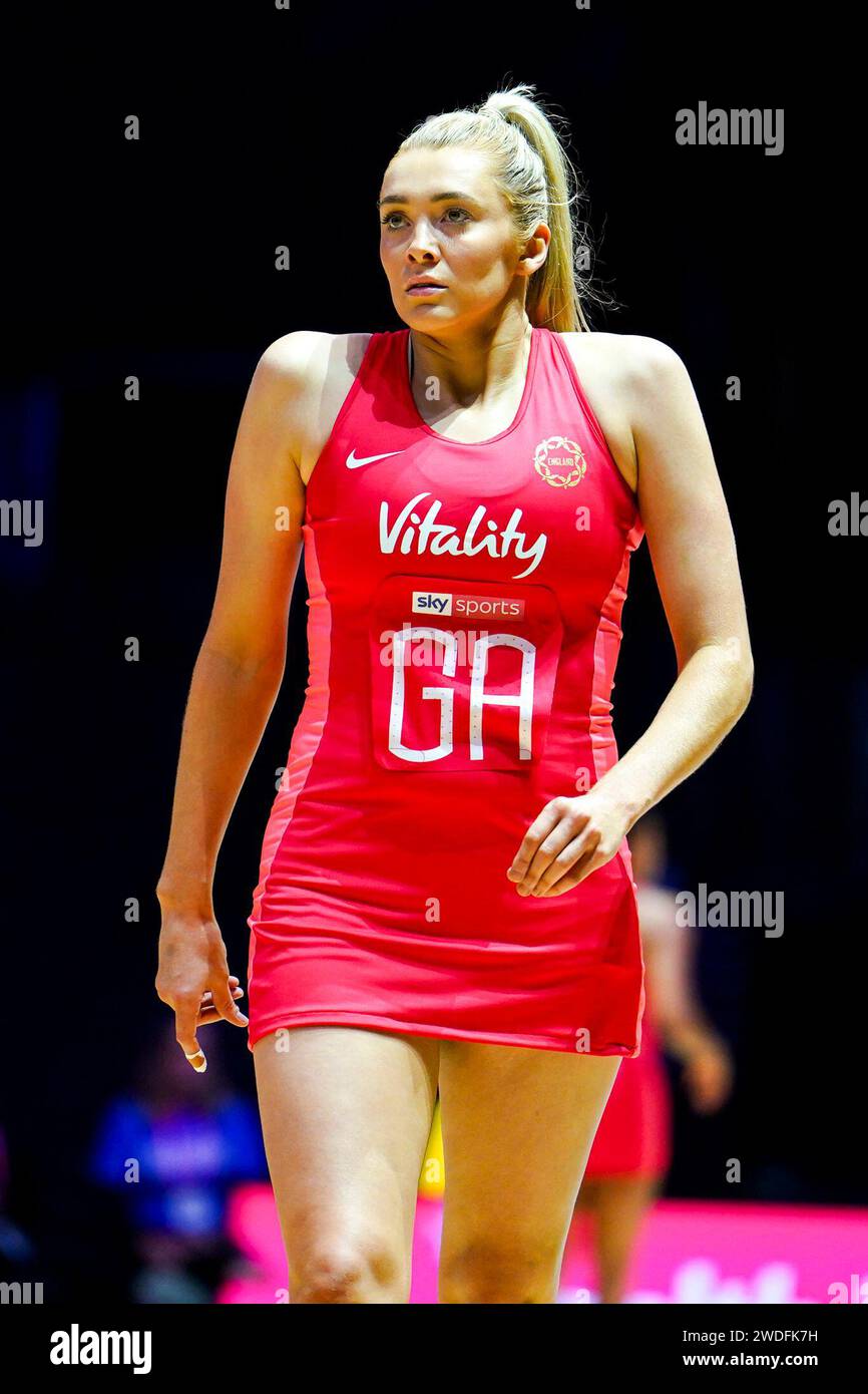 Vitality Roses Helen Housby during the Vitality Netball Nations Cup ...