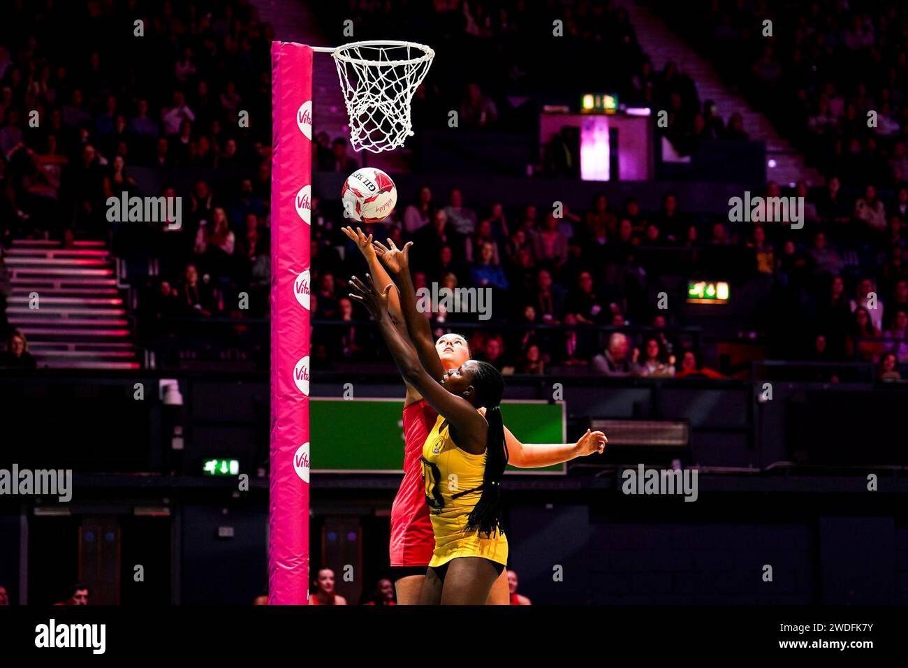 Vitality Roses Eleanor Cardwell during the Vitality Netball Nations Cup ...