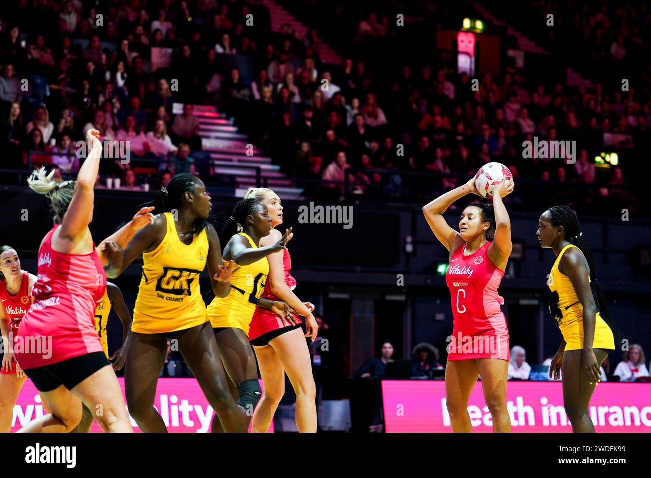 Vitality Roses Imogen Allison during the Vitality Netball Nations Cup ...