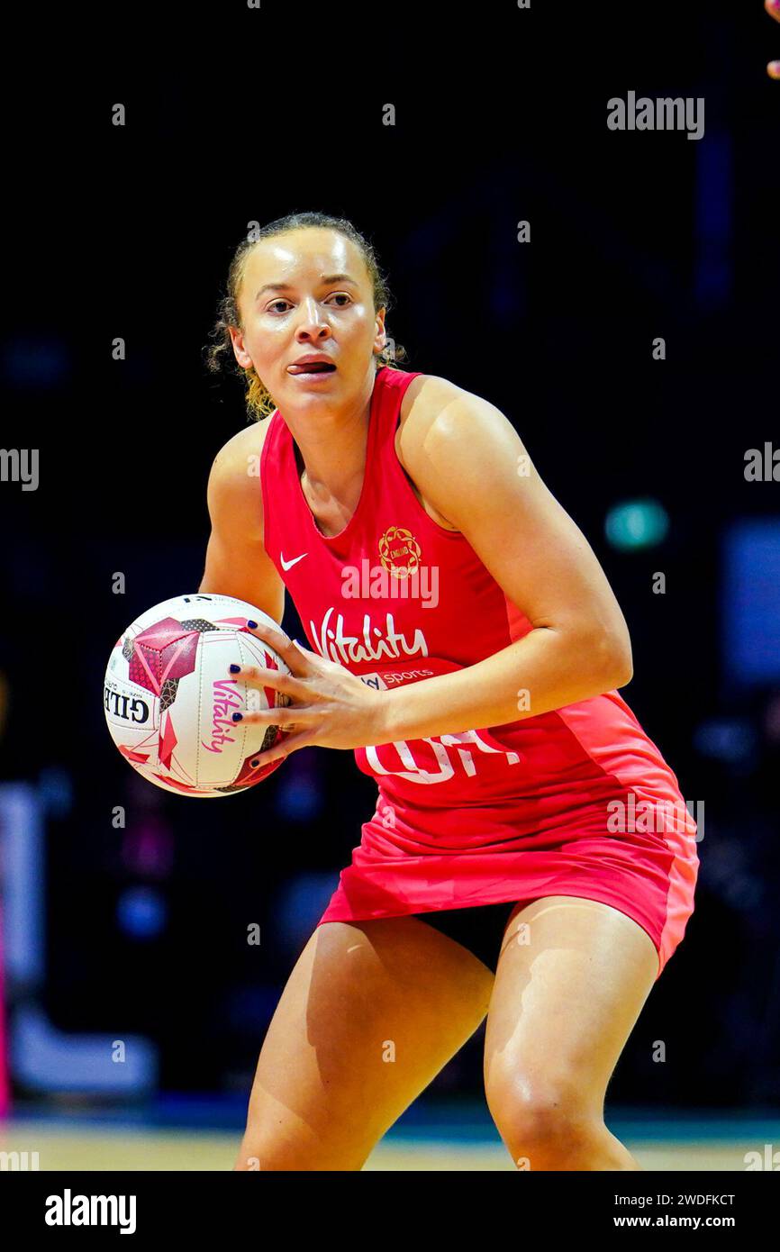 Vitality Roses Hannah Joseph during the Vitality Netball Nations Cup ...
