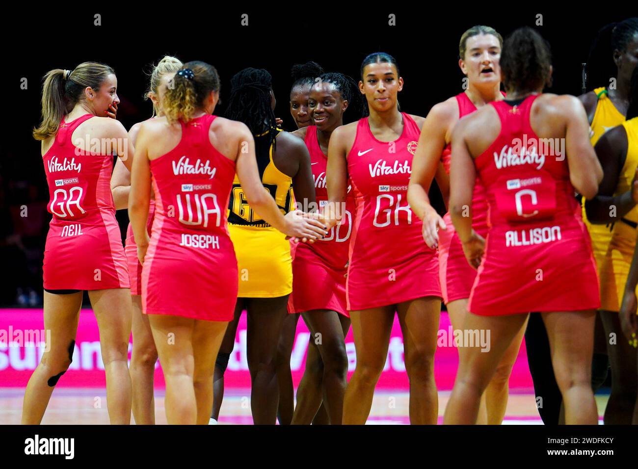 Vitality Roses Funmi Fadoju during the Vitality Netball Nations Cup ...