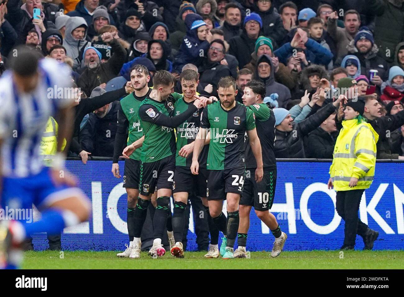 Sheffield, UK. 20th Jan, 2024. Coventry City midfielder Ben Sheaf (14 ...