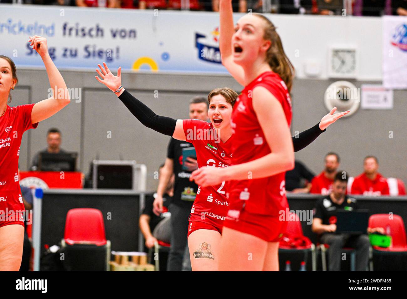 Dresden, Deutschland. 20th Jan, 2024. Larissa Winter (Dresdner SC, #2 ...