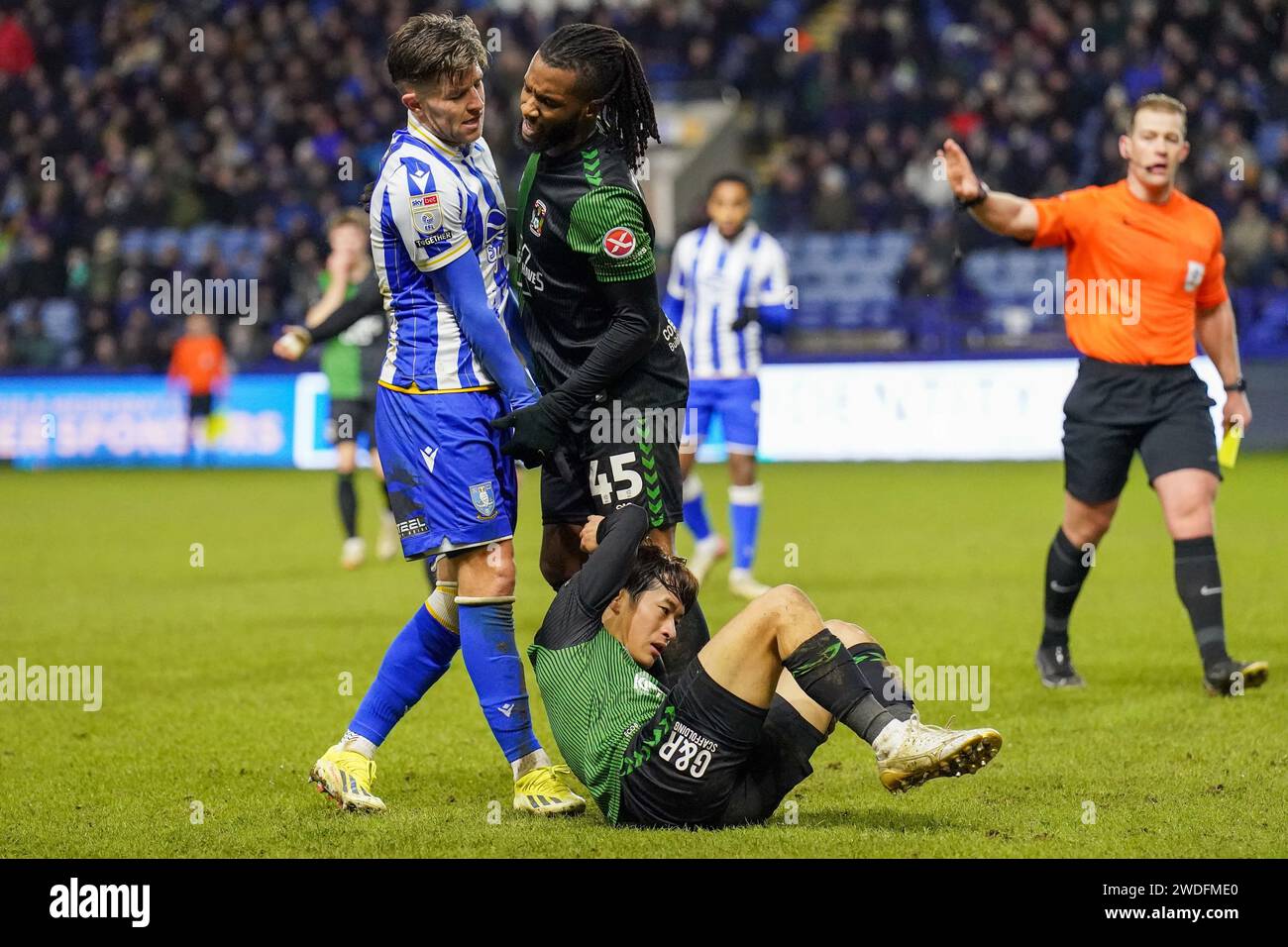 Sheffield, UK. 20th Jan, 2024. Coventry City midfielder Kasey Palmer ...
