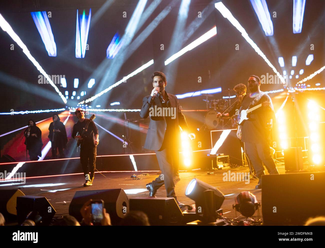 Tehran, Iran. 20th Jan, 2024. Iranian singer and composer Sohrab Pakzad ...