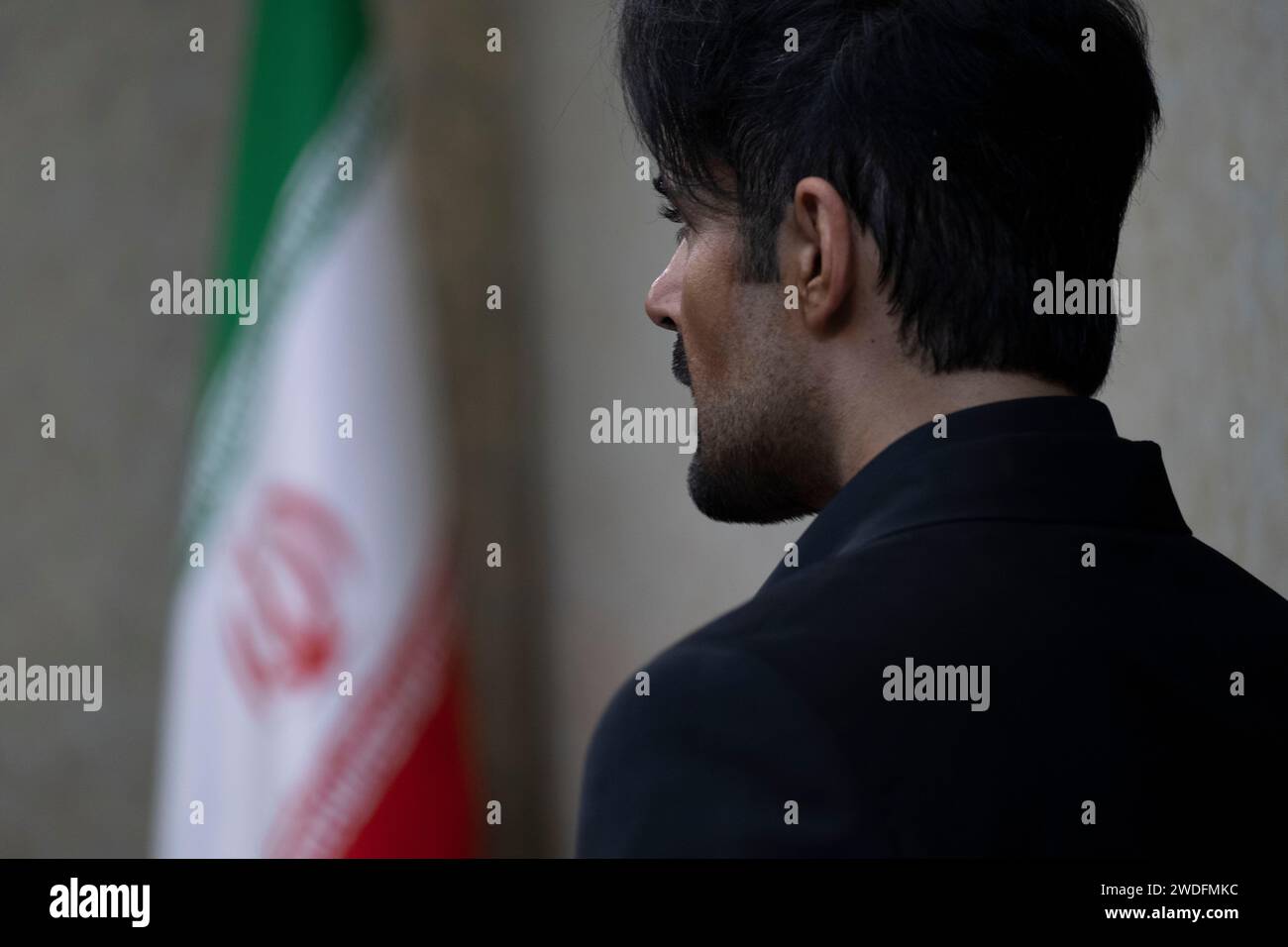 Tehran, Iran. 20th Jan, 2024. Iranian singer and composer Sohrab Pakzad ...
