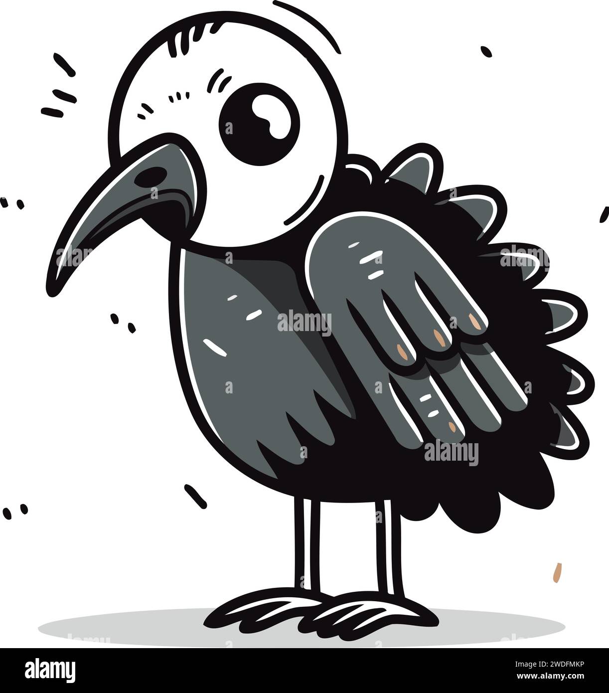 Cute crow Stock Vector Images - Alamy