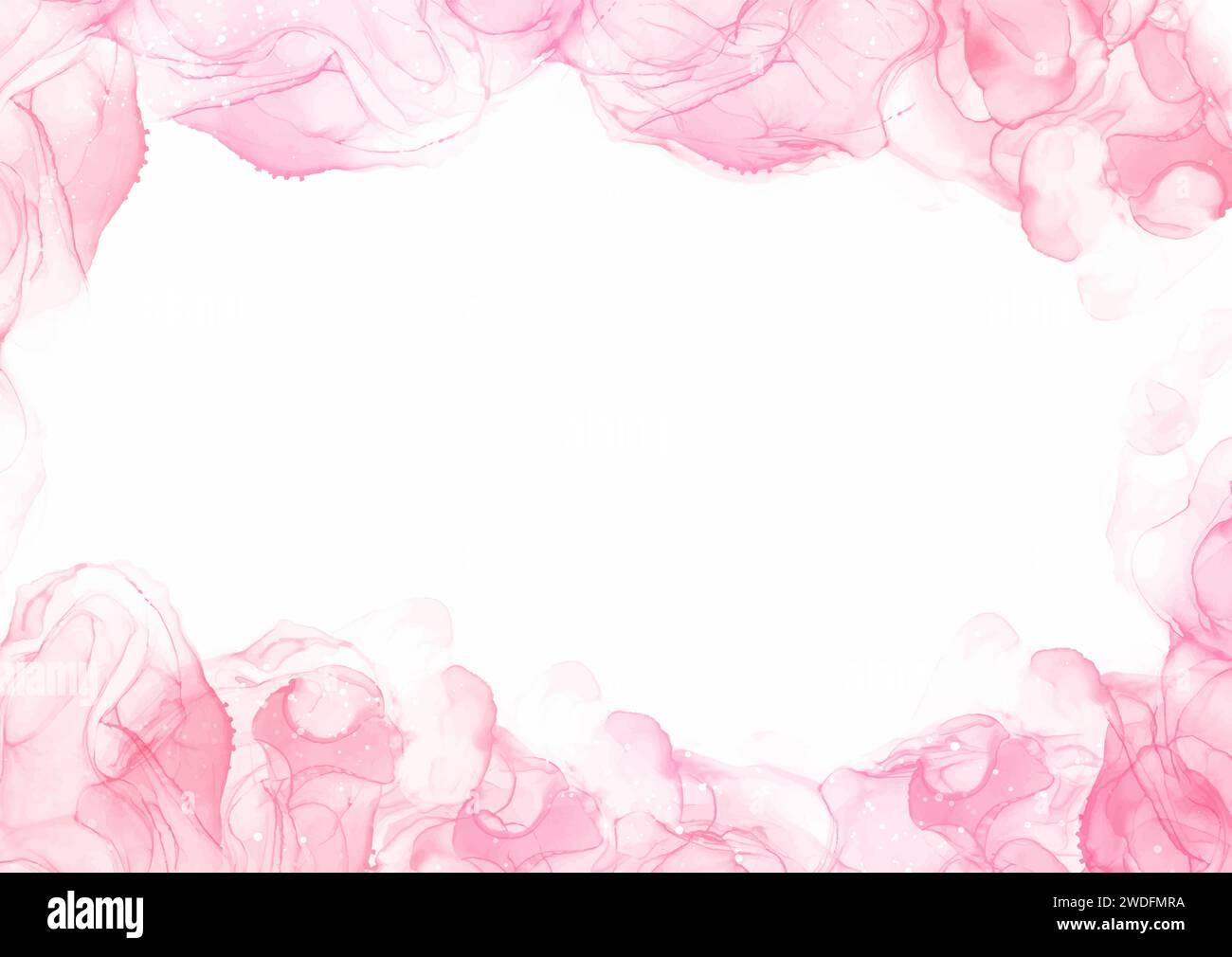 Elegant hand painted pastel pink alcohol ink background design Stock ...