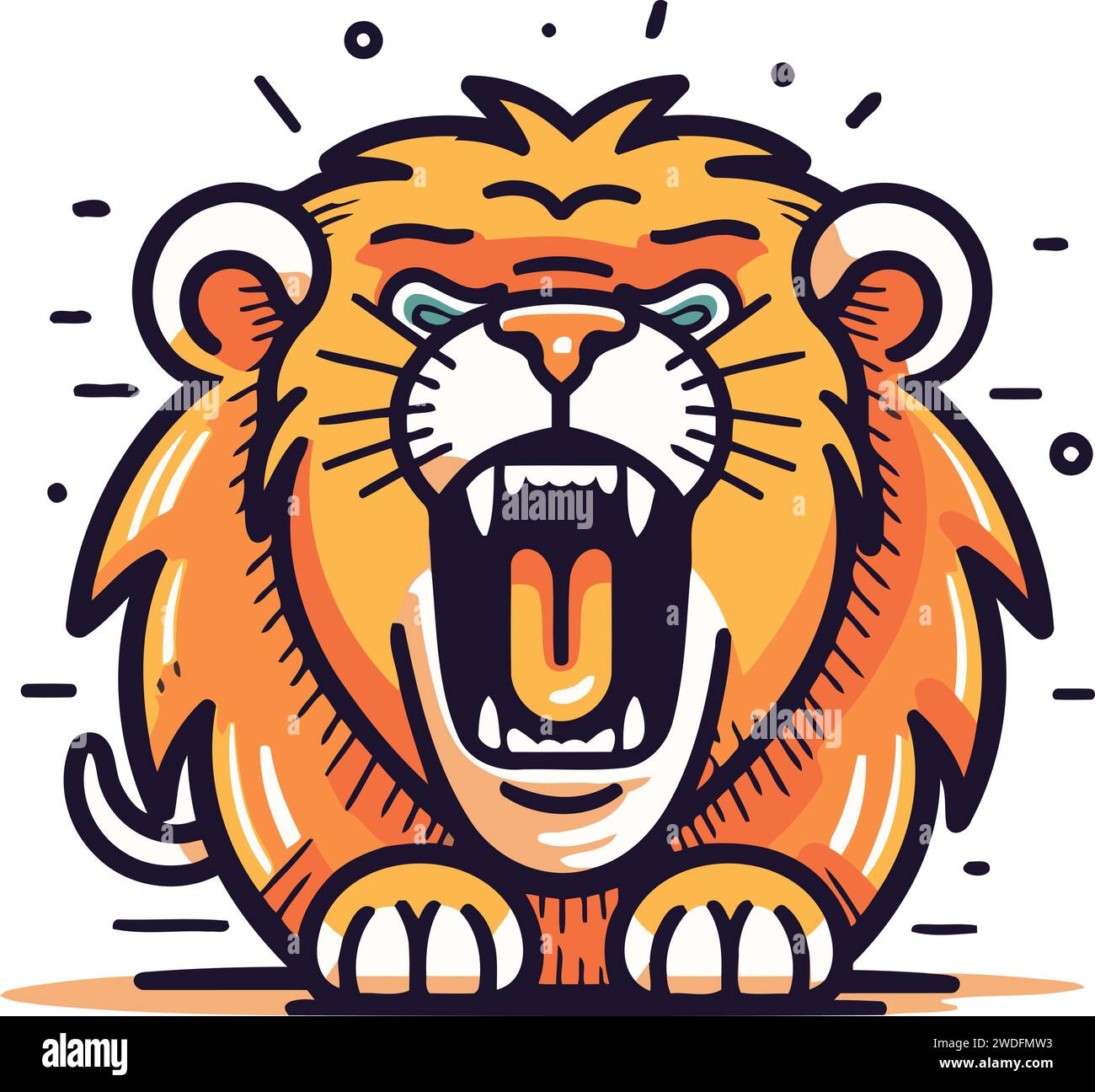 Lion mascot vector Stock Vector Images - Alamy