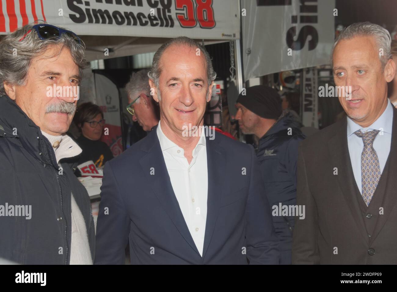 Governator of Veneto Gian Luca Zaia at Motor Bike expo Verona, Veneto ...