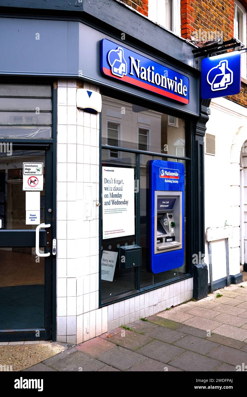 nationwide building society,mortimer street,herne bay,kent,uk january ...