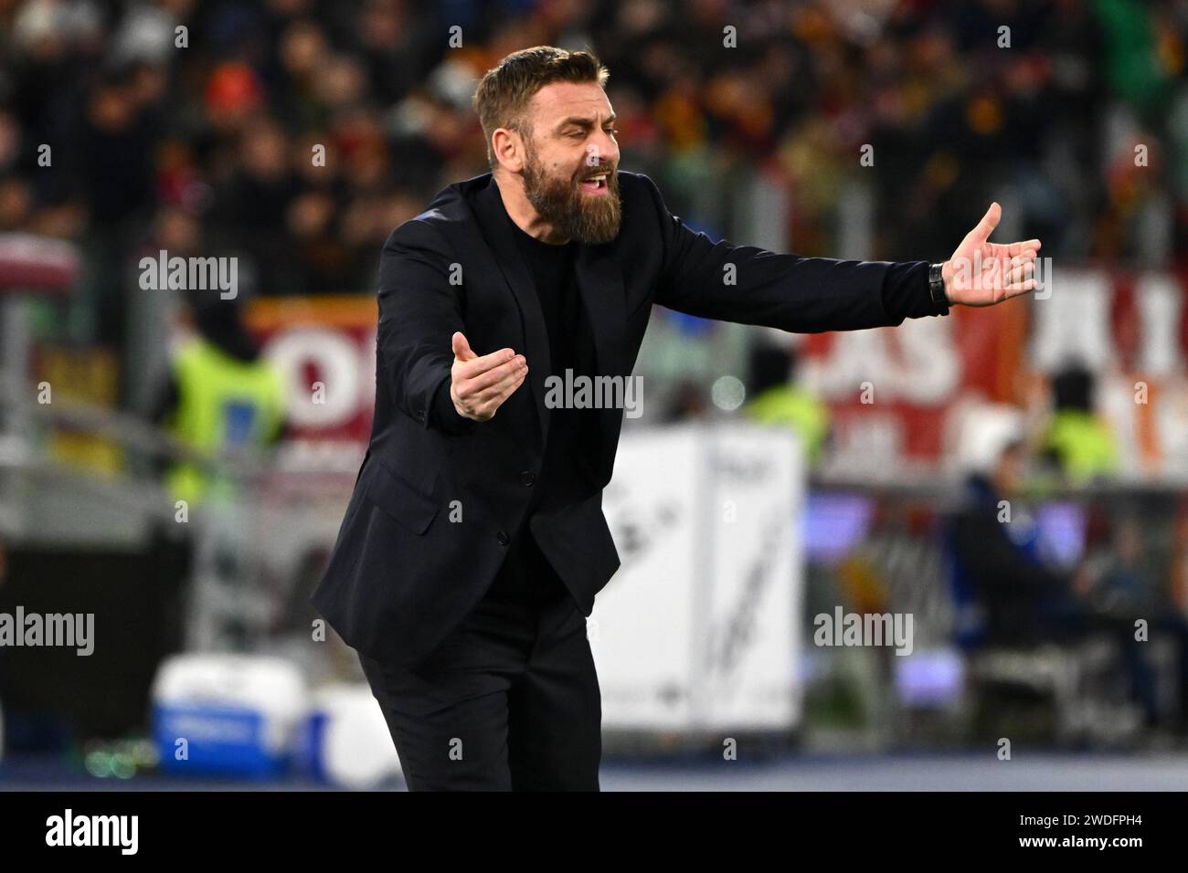 Rome, Italy. 20th Jan, 2024. Daniele De Rossi head coach of AS Roma ...