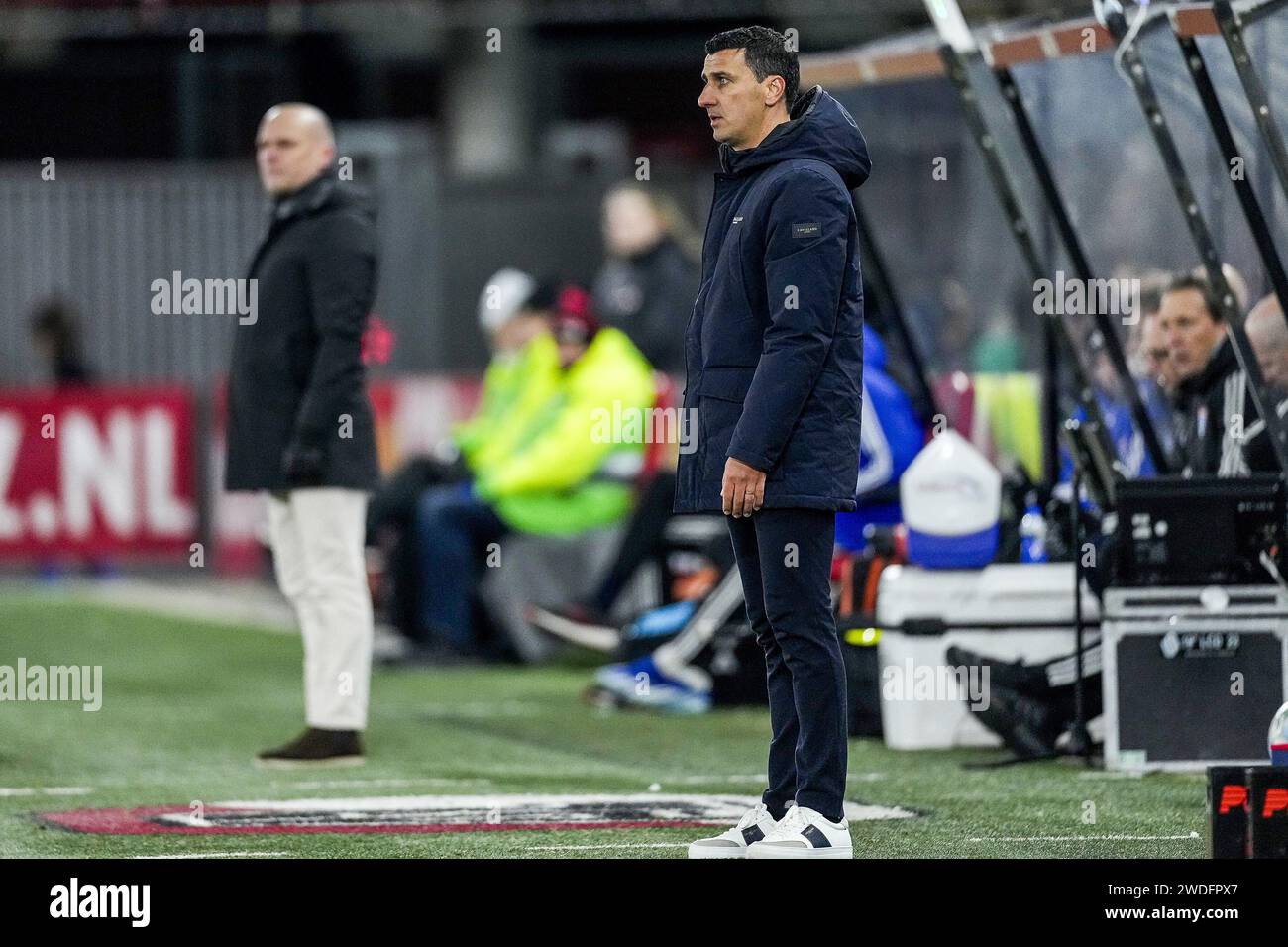 ALKMAAR - AZ Alkmaar coach Maarten Martens during the Dutch Eredivisie ...